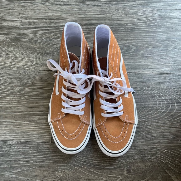 Vans | Shoes | Vans Hightop Sneakers Tan | Poshmark